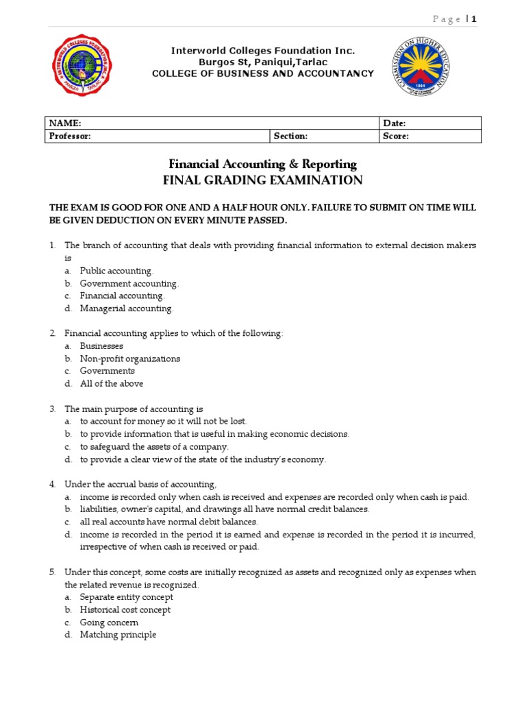 Financial Accounting Final Exam Guide | PDF | Debits And Credits | Stocks
