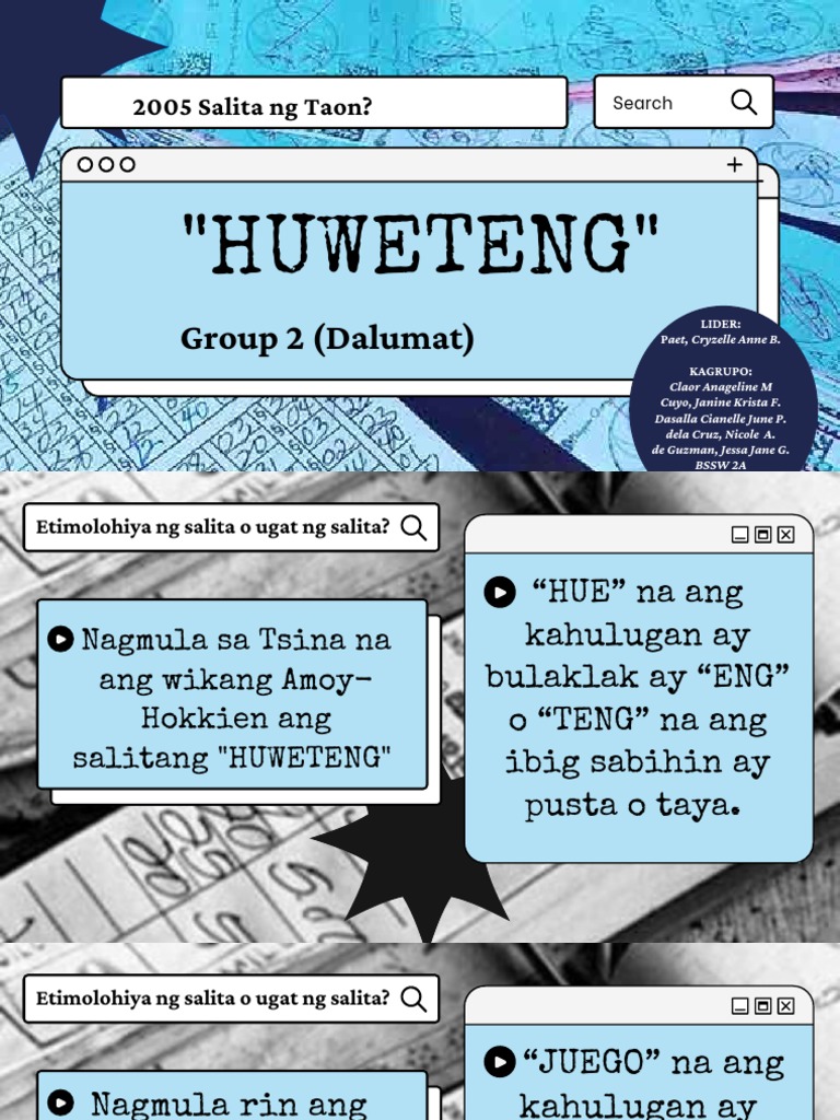 Huweteng (Group 2) | PDF