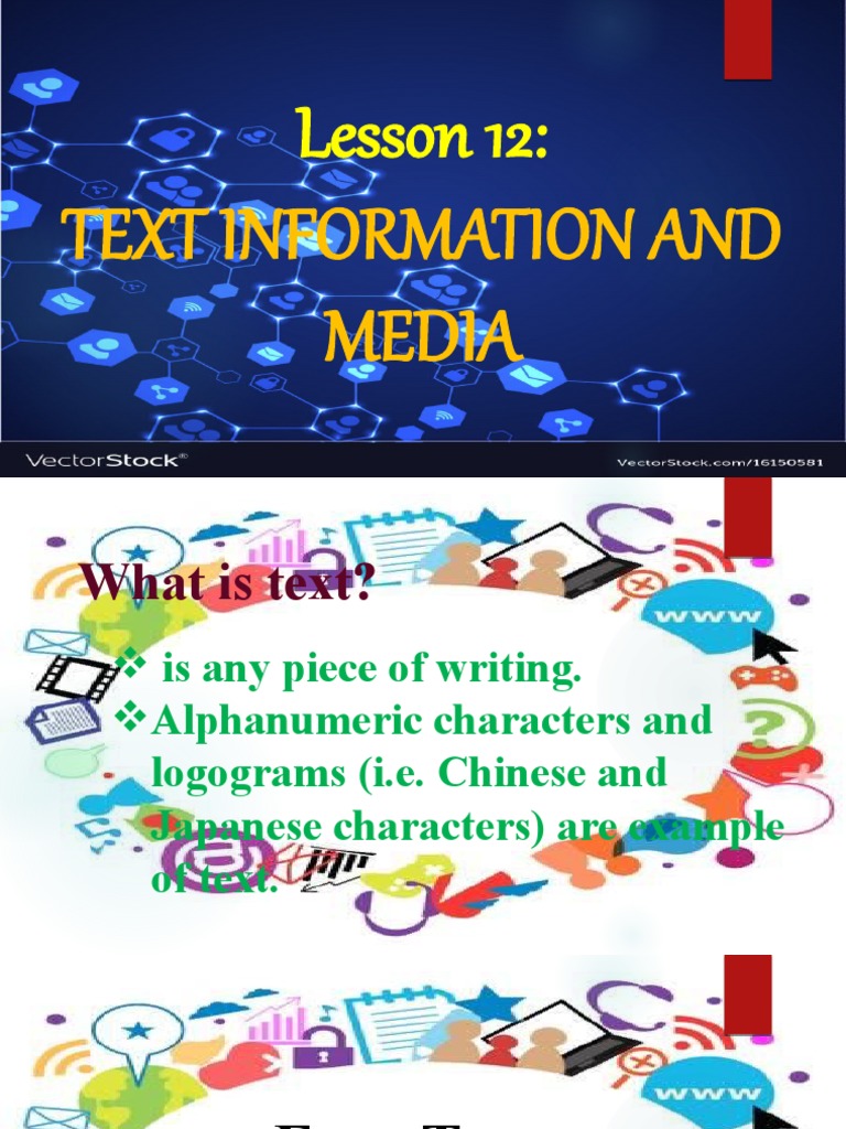 Text Information and Media | PDF | Typography | Information