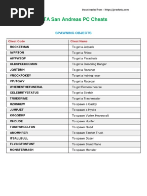 San Andreas Cheats Ps2 Superman
