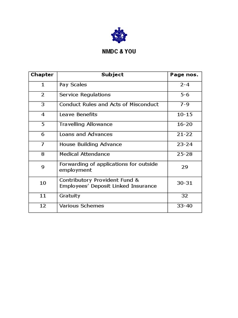 NMDC Employee Salary and Benefits Guide | PDF | Hospital | Interest