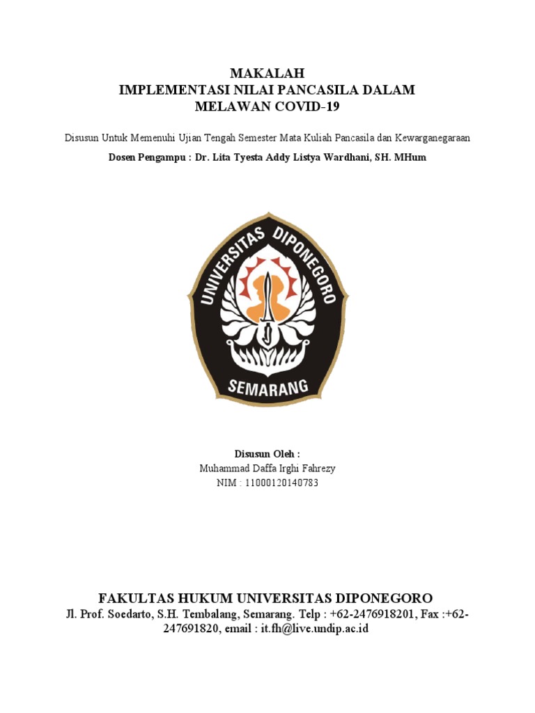 Muhammad Daffa Irghi Fahrezy - UTS PKN Kelas C | PDF