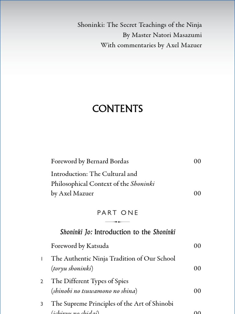 Shoninki Sample | PDF | Ninja
