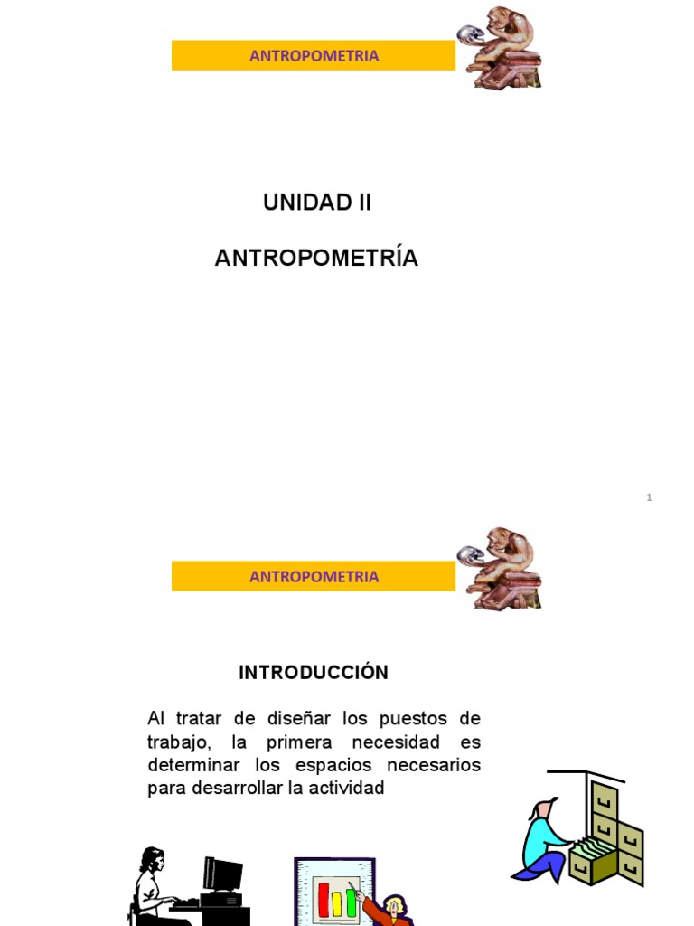 Unidad Ii Antropometria | PDF | Antropometría | Factores humanos y ergonomía