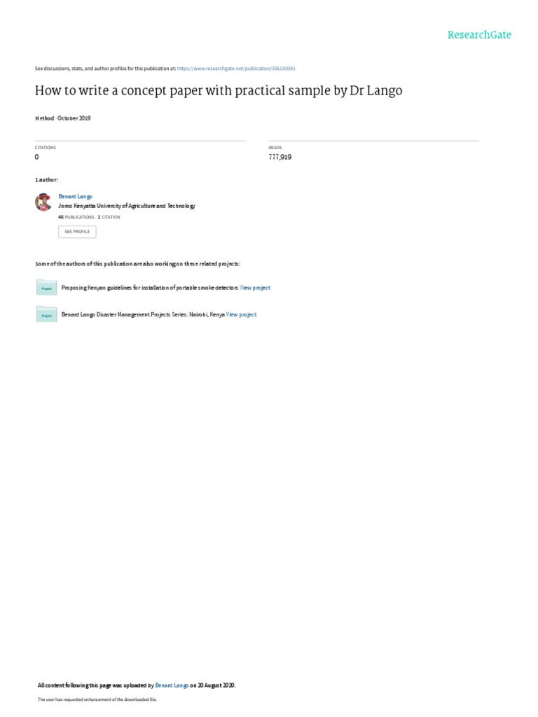 Writing a Concept Paper Guide | PDF | Competitive Advantage | Data Analysis