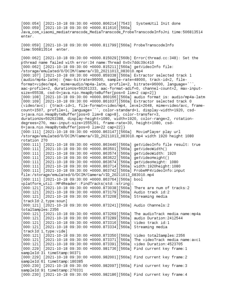 MP4 Video and Audio Analysis Report | PDF | Codec | Data Compression