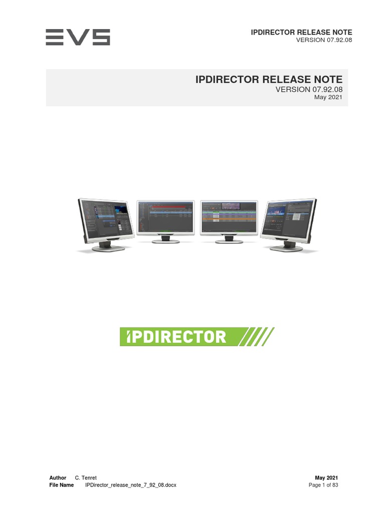 IPDirector Release Note 7 92 08 | PDF | Microsoft Windows | Virtualization