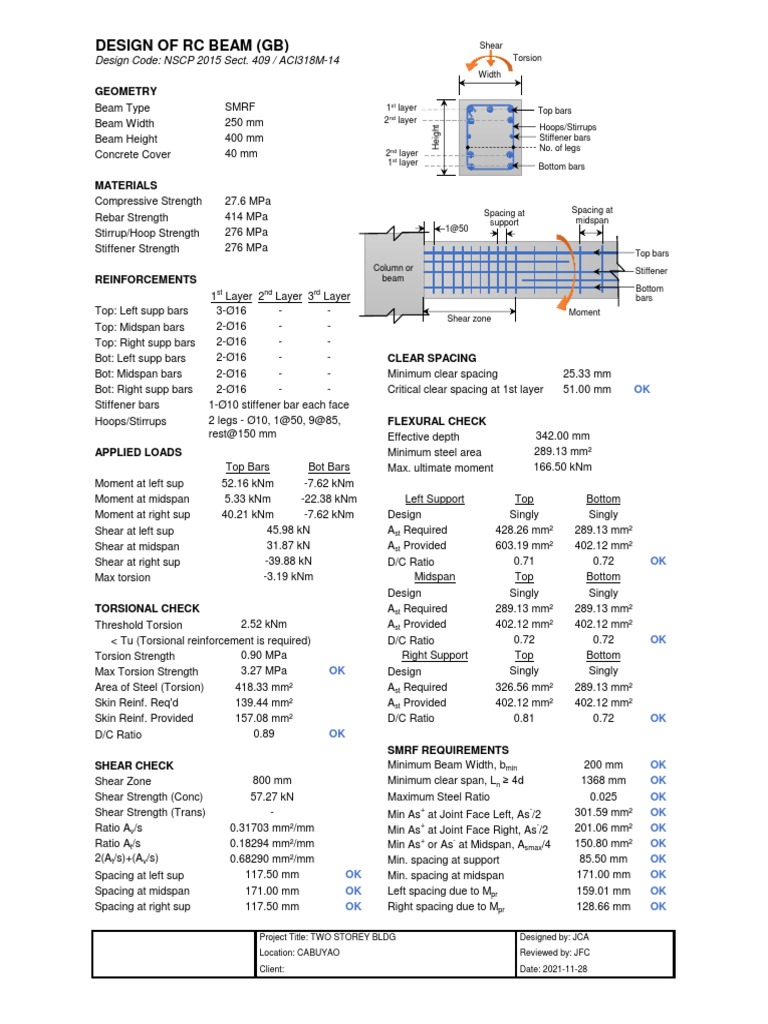 Beam - GB | PDF | Beam (Structure) | Building Technology