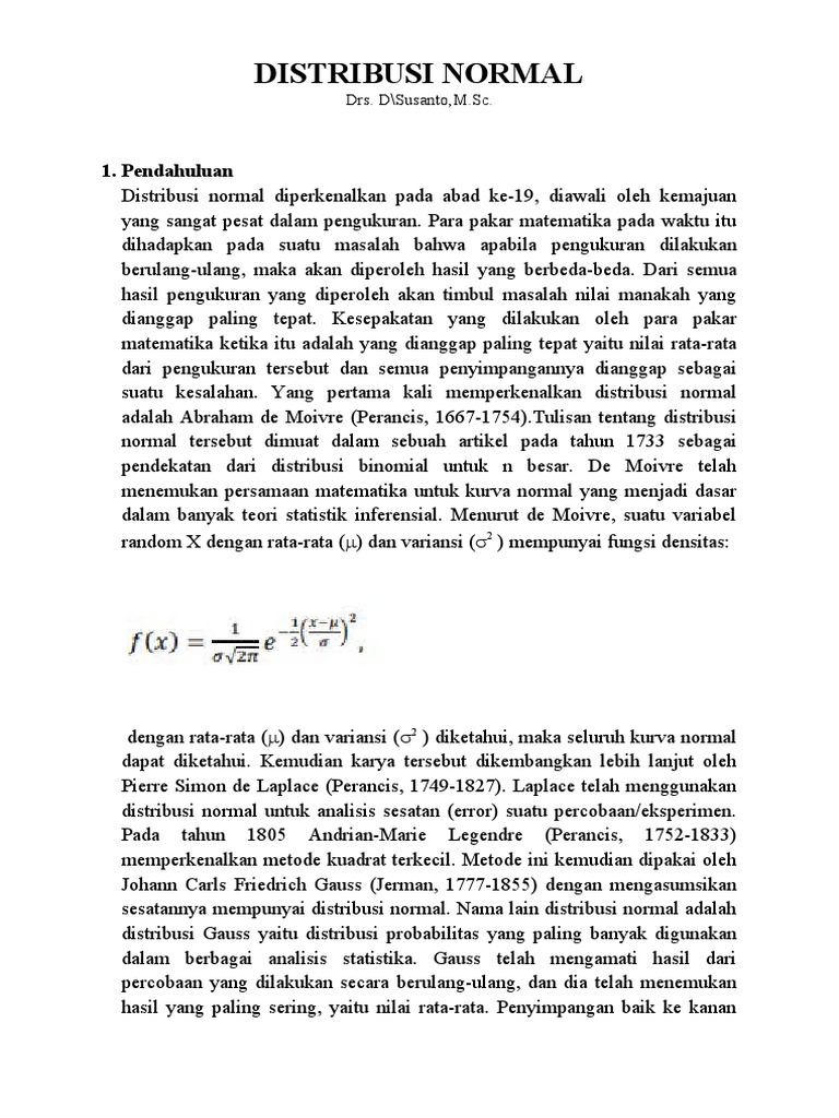 Presentasi Distrib Normal | PDF