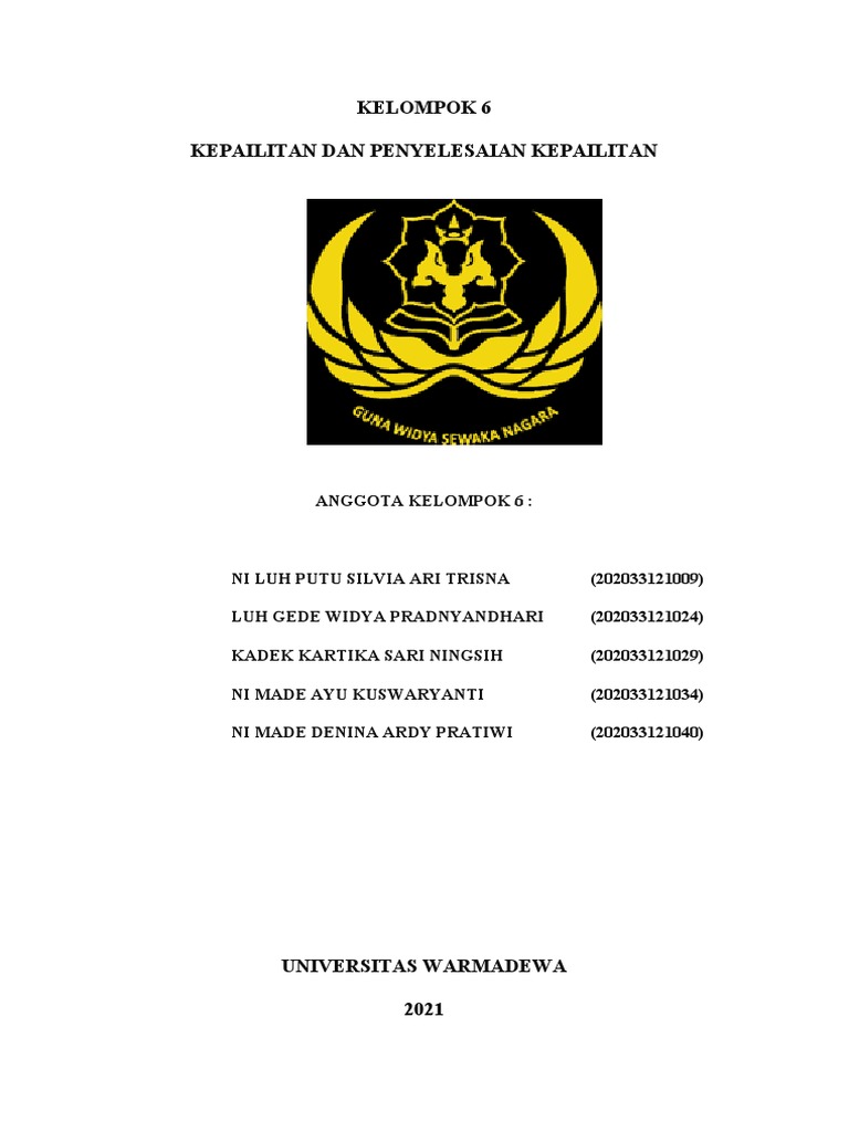 Kelompok 6 Kepailitan | PDF | Hukum