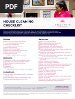 SOP Spa Cleaning Checklist | PDF | Bathroom | Home