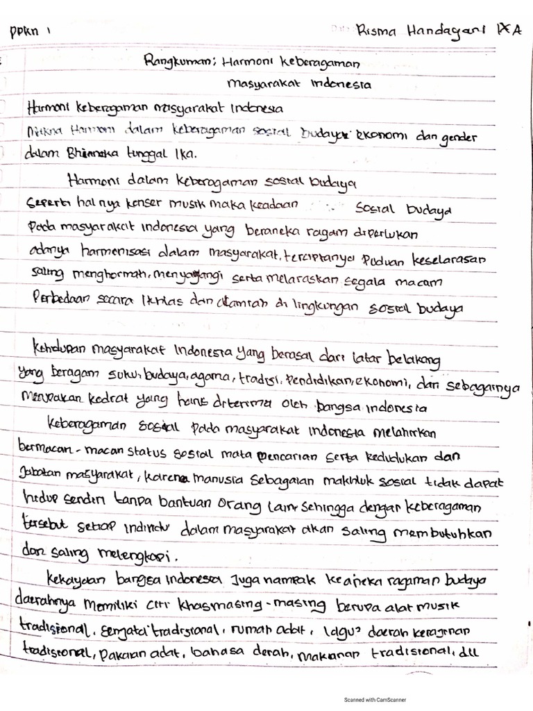 Rangkuman PPKN Harmoni Keberagaman Masyarakat Indonesia | PDF Rangkuman PPKN Harmoni Keberagaman Masyarakat Indonesia | PDF
