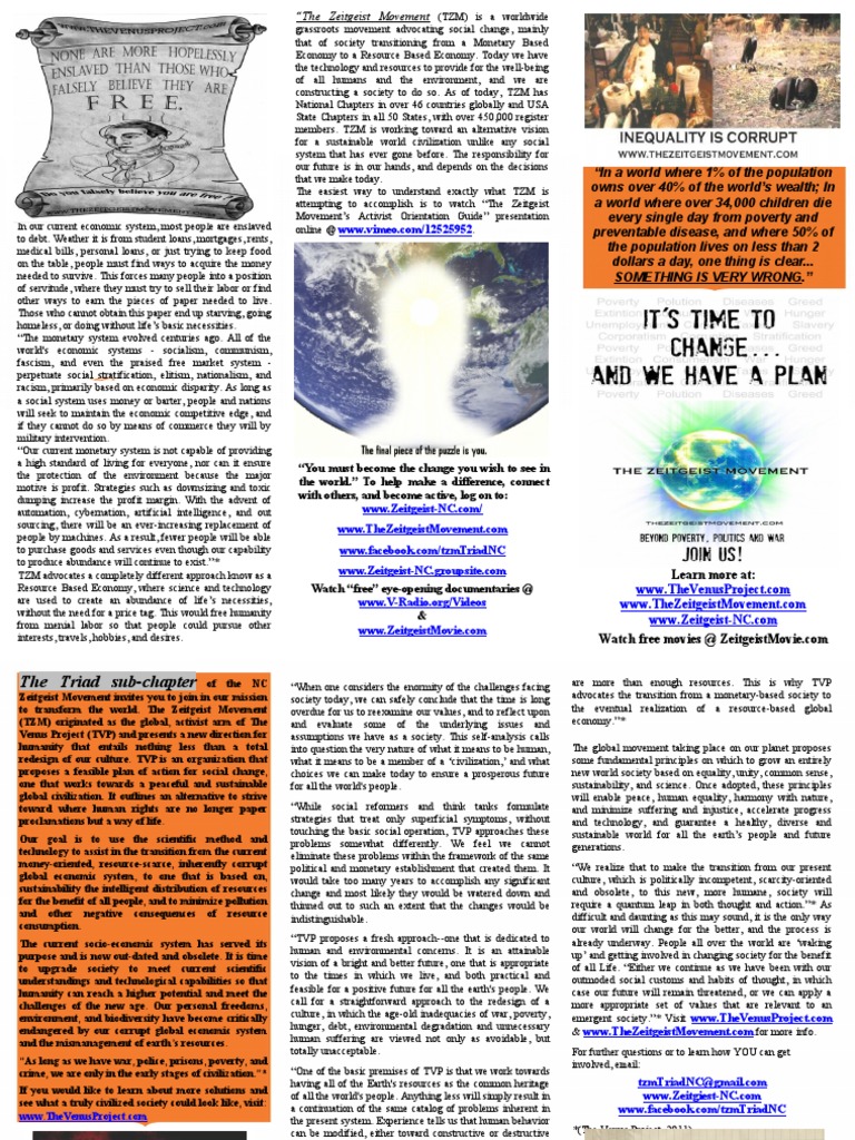 Triad Tri Fold Flyer2 | PDF | Sustainability | Economies