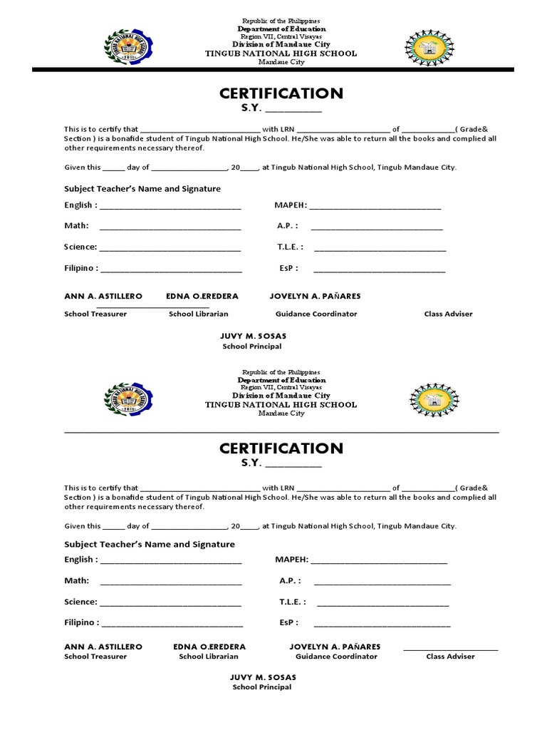 Clearance | PDF | Educational Stages