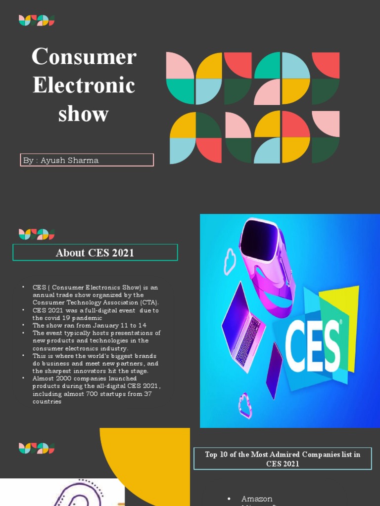 Consumer Electronic Show | PDF | Virtual Reality | Consumer Electronics ...