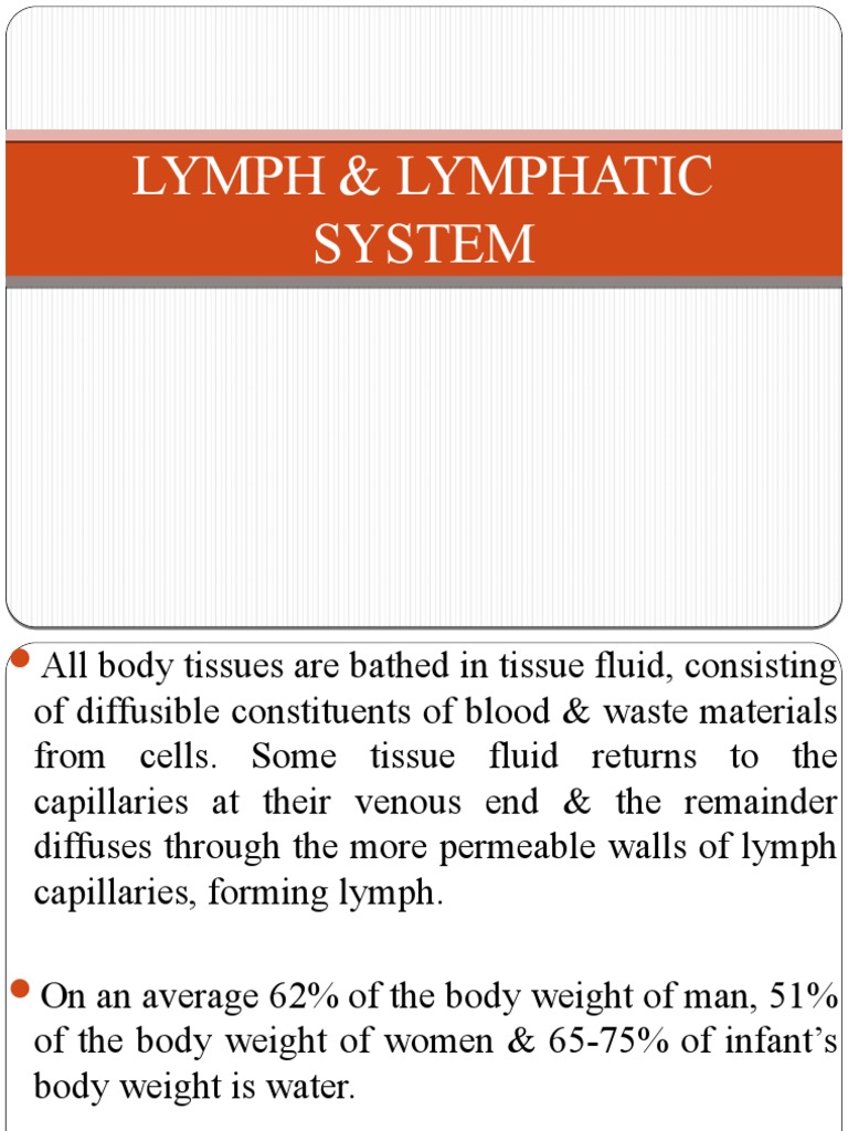 Lymphatic System | PDF | Lymphatic System | Lymph