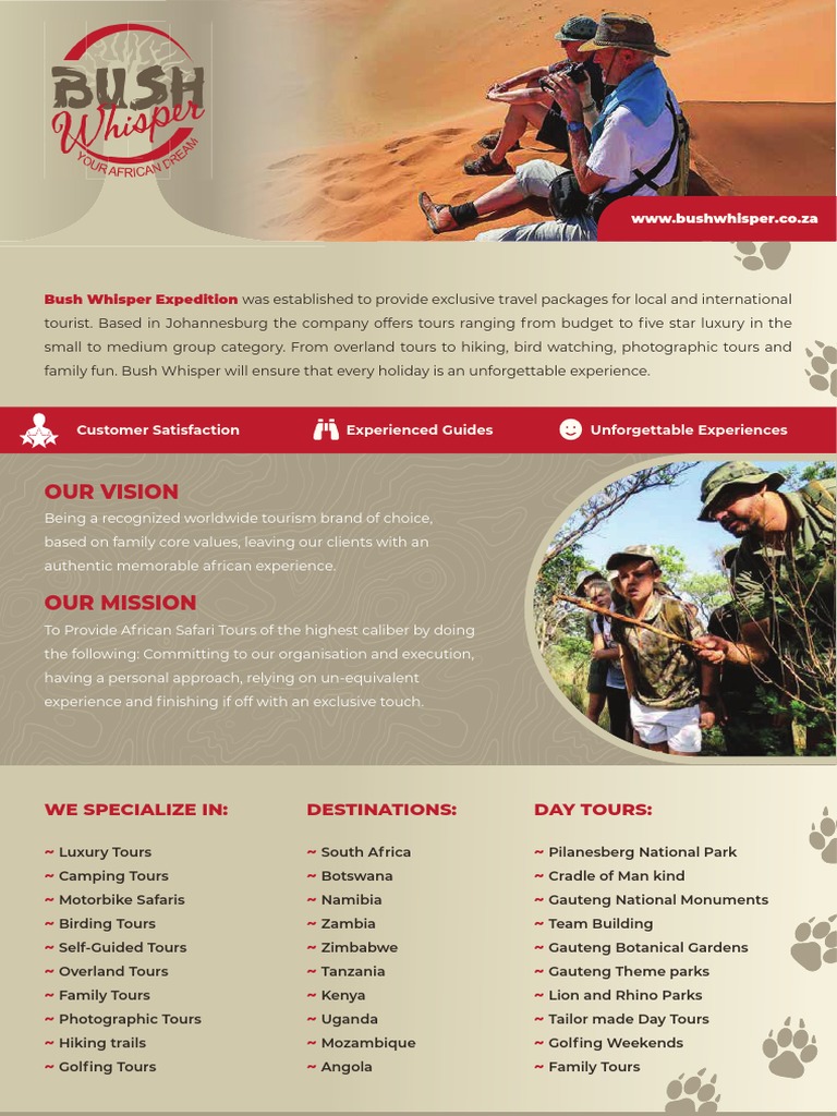 BushWhisper 2021 | PDF | Safari | Camping