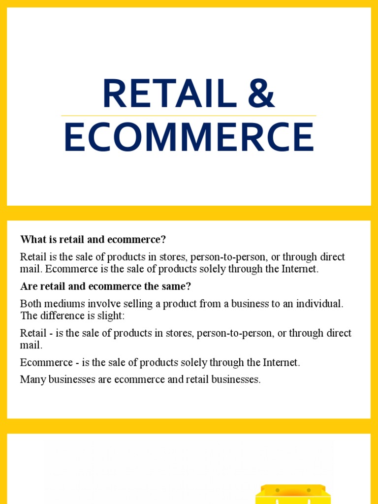Retail and Ecommerce | PDF | E Commerce | Retail