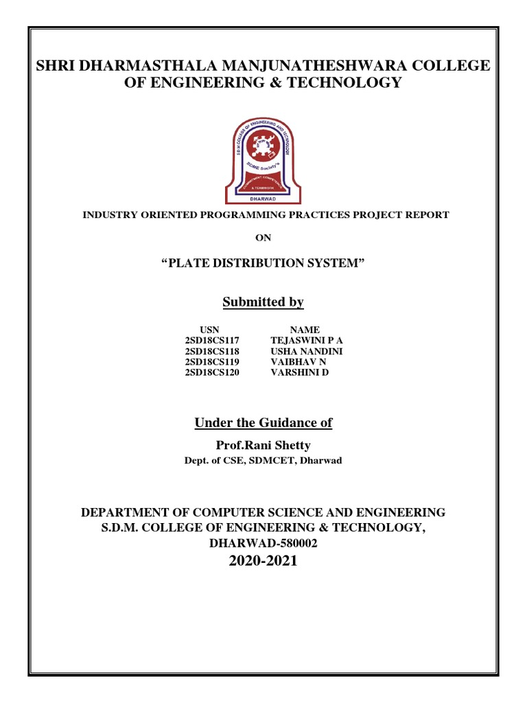 Plate Distribution System Overview | PDF | Class (Computer Programming ...