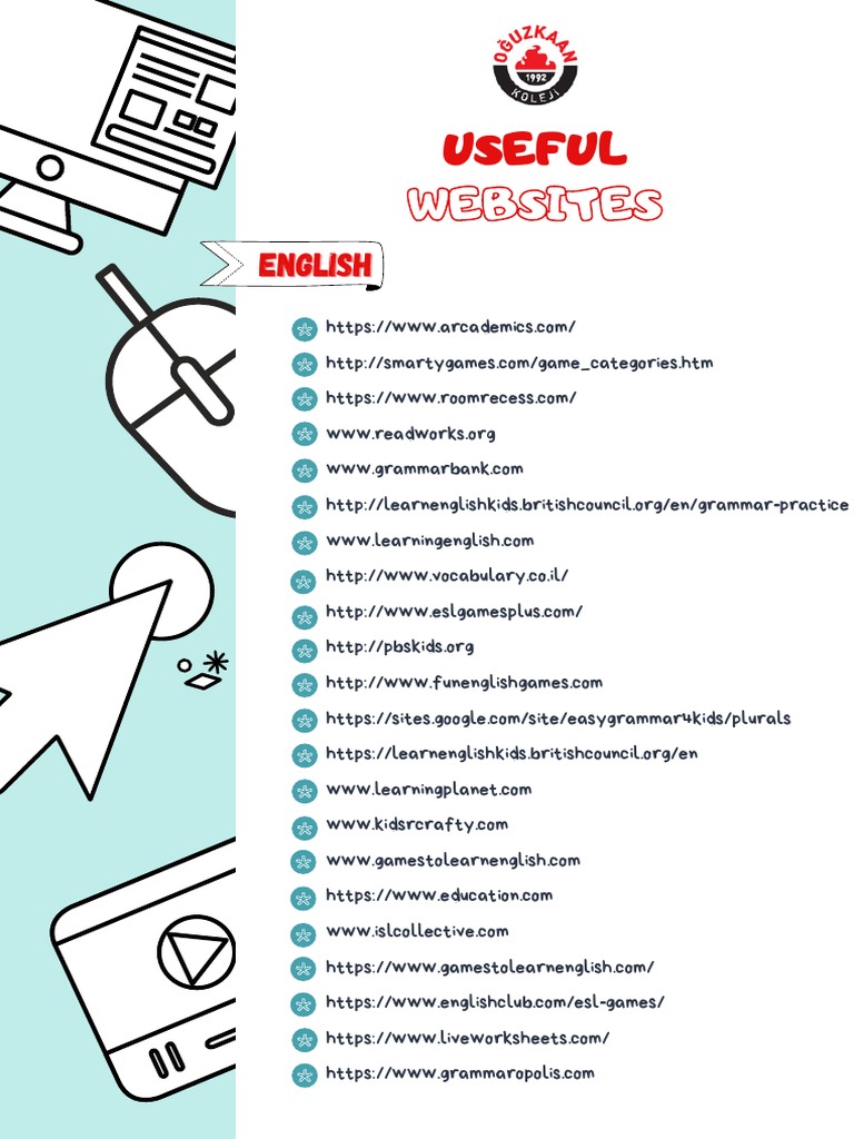 Essential Websites for 2nd Graders | PDF | Learning | Learning Methods