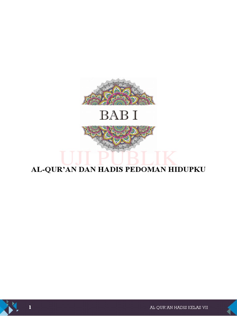 QURDIS - VII - MTs - BAB 1 | PDF