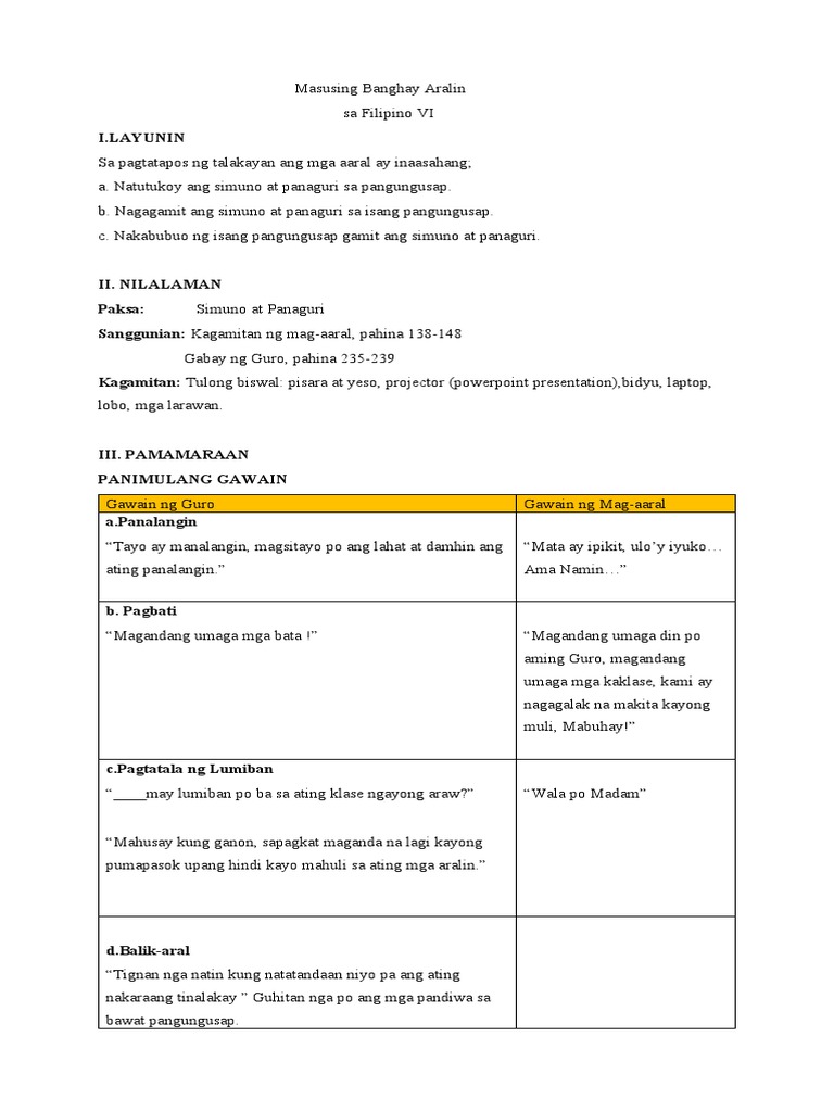 Proyekto Sa Filipino | PDF