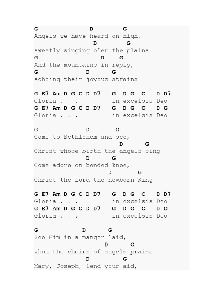 Gloria in Excelsis Deo | PDF