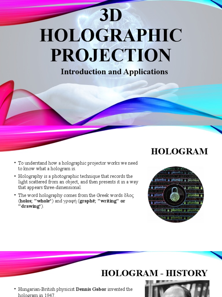 3D Holographic Projection Technology | PDF | Holography | Stereoscopy