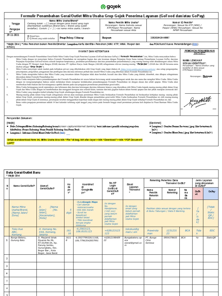 Penambahan Outlet Bunga Bakery | PDF | Pengelolaan Keuangan & Uang