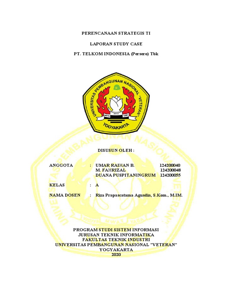Laporan Study Case PT Telkom Indonesia - 124200040 - Umar (Ketua) | PDF