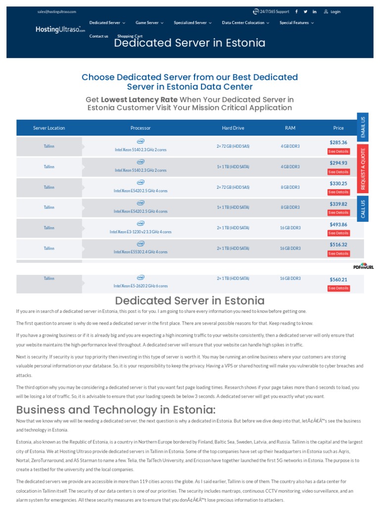 Hostingultraso Com Dedicated-Server Estonia | PDF | Linux | Hard Disk Drive