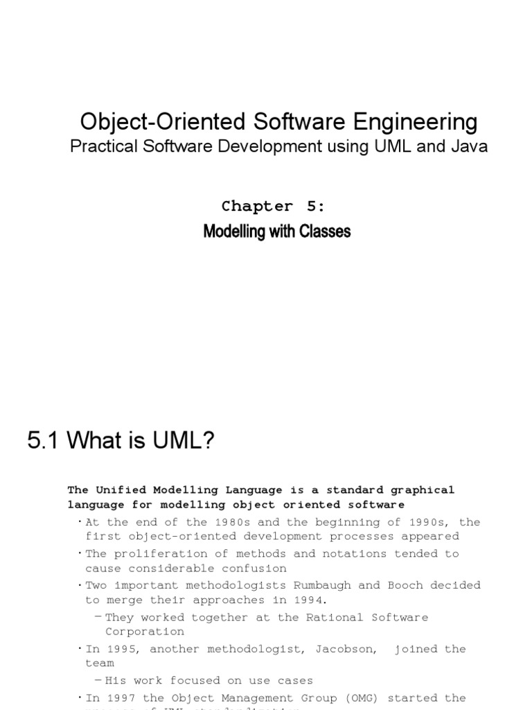 Object-Oriented Software Engineering: Practical Software Development Using UML and Java ...