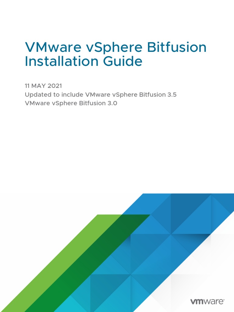 Vsphere Bitfusion Install Guide 35 | PDF | Client–Server Model ...