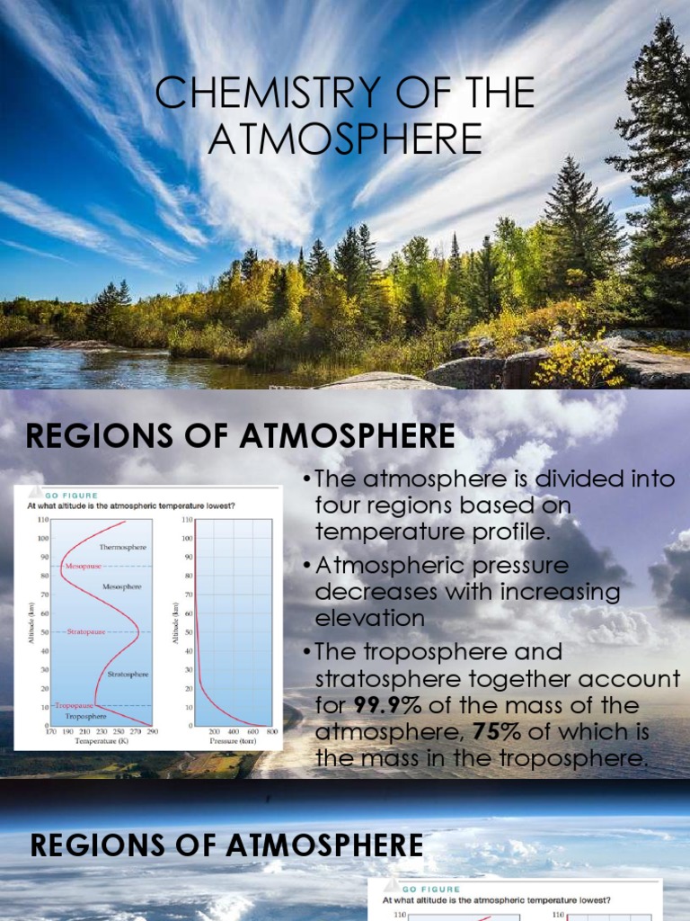 Chemistry of The Atmosphere | PDF | Atmosphere Of Earth | Atmosphere