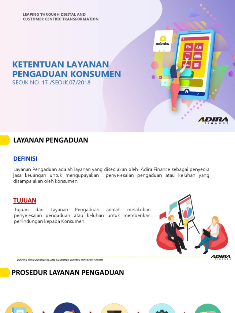 Penjelasan Ketentuan Layanan Pengaduan Konsumen | PDF