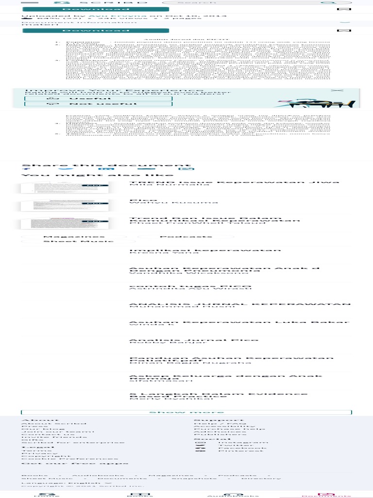 Analisis Jurnal Dan PICOT PDF | PDF | Gaya Hidup