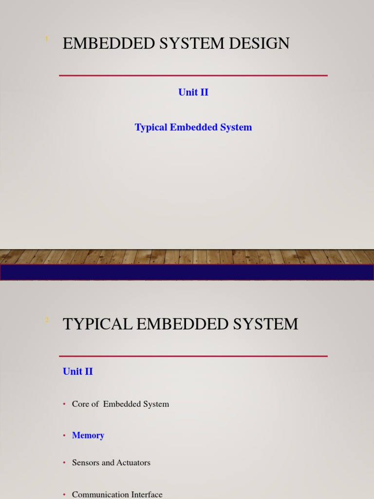 Embedded Systems Unit 2 Part 2 Pdf Computer Memory Embedded System