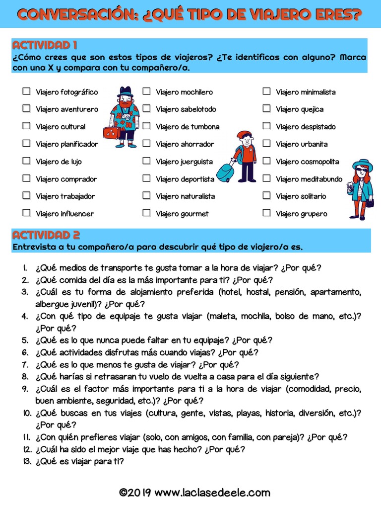 Ficha Actividades Conversacion | PDF