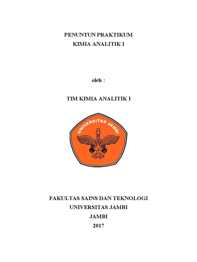 2017-Penuntun Analitik 1 | PDF