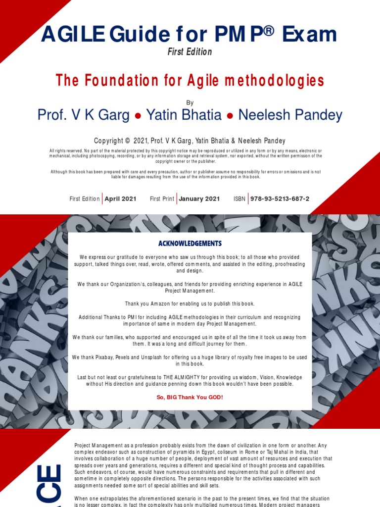 Agile Starting Pages | PDF | Project Management Professional | Project ...