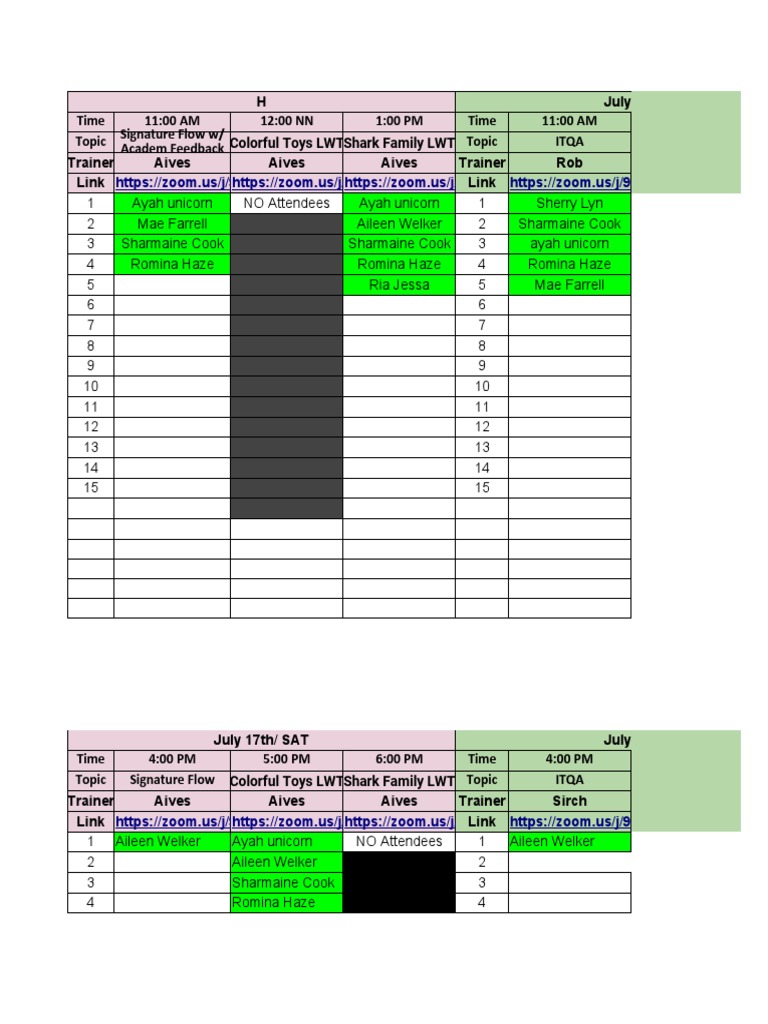 NTS Training Schedule | PDF