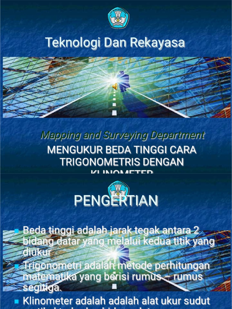 Mengukur Beda Tinggi dengan Klinometer | PDF