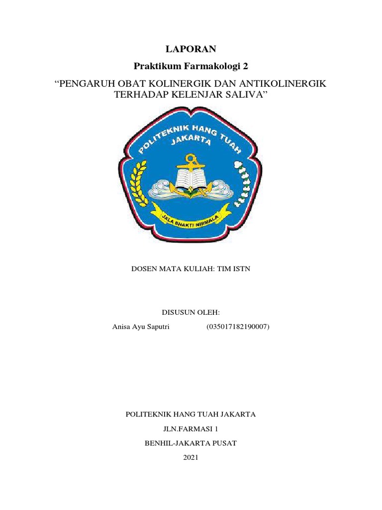 Pengaruh Obat Kolinergik dan Antikolinergik | PDF