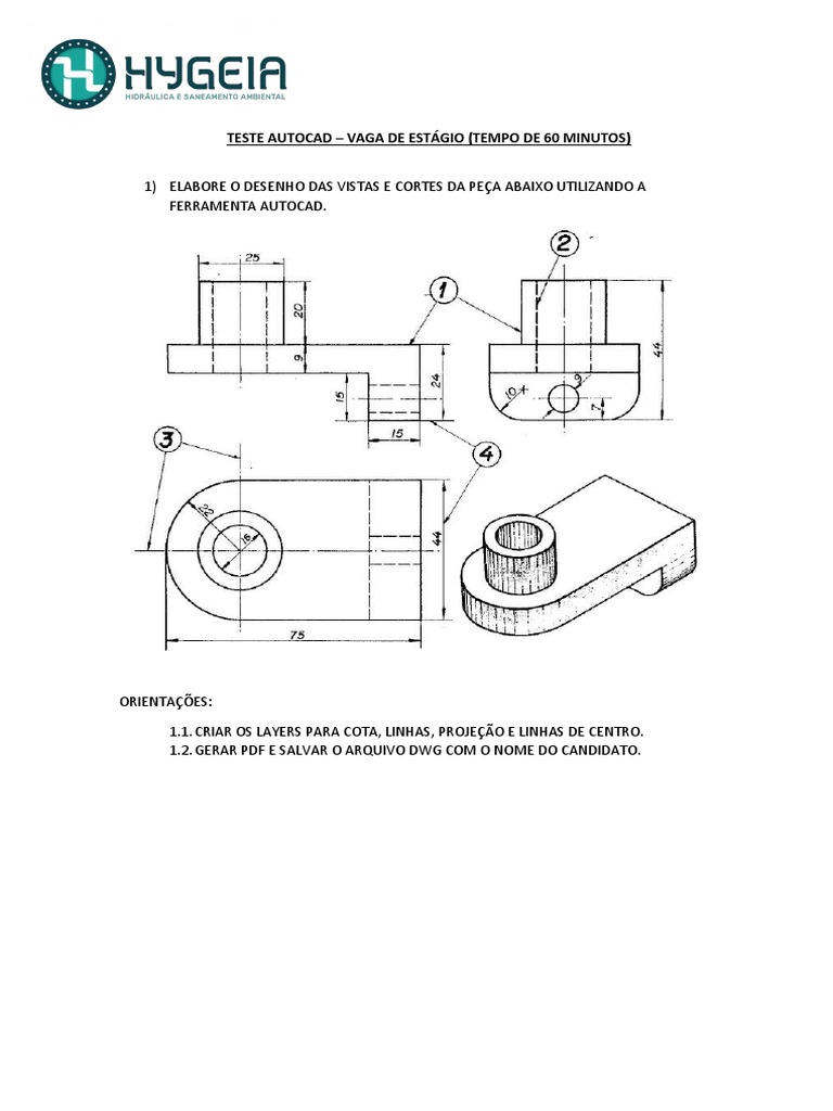 Teste Autocad Vaga de Estágio | PDF