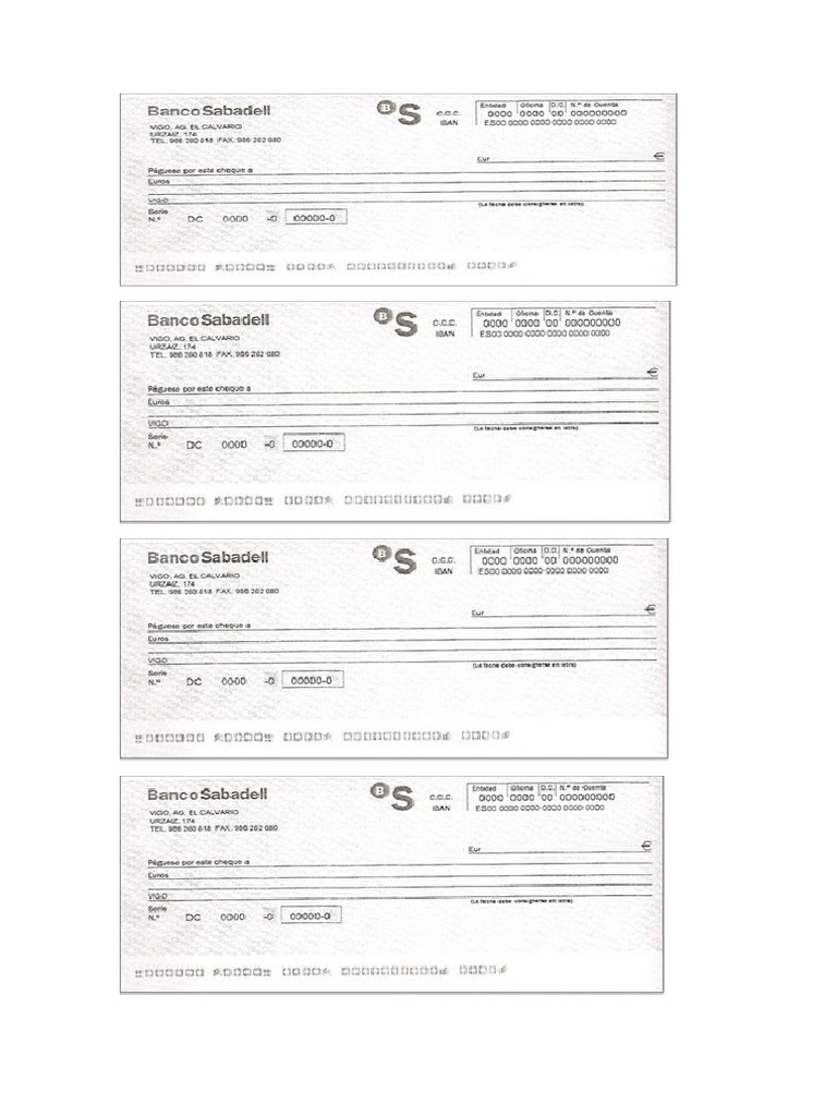 Cheques en Blanco | PDF