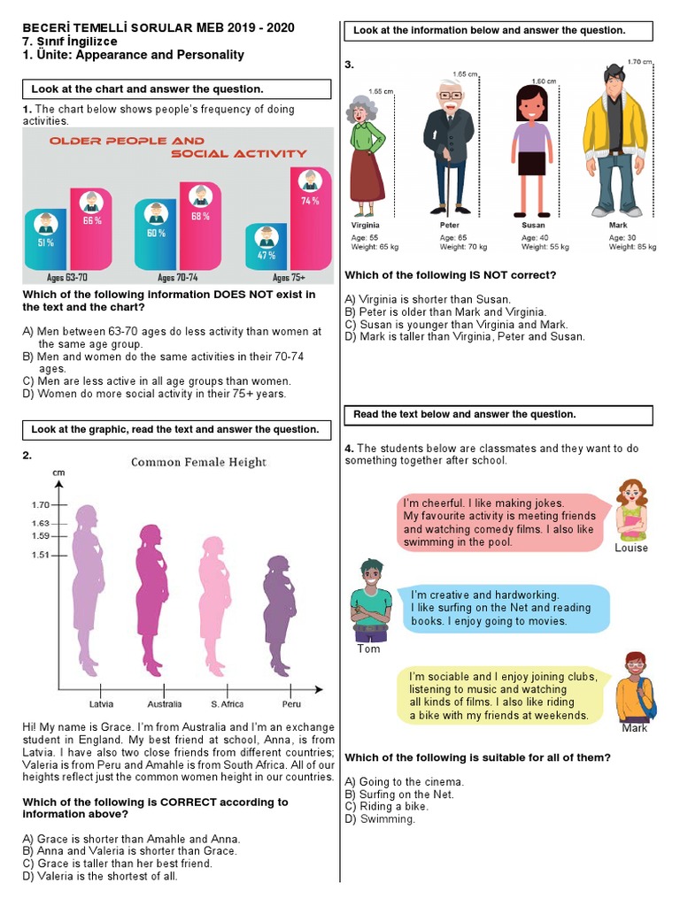 7th Grade English Skill-Based Questions | PDF