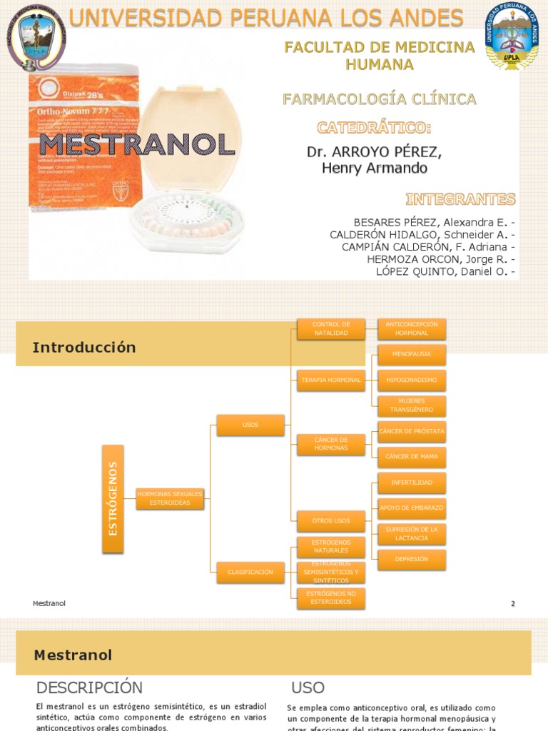 Mestranol: Usos y Contraindicaciones | PDF | Control de la natalidad ...