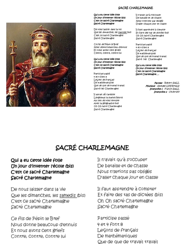 1 Sacre Charlemagne | PDF | Charlemagne