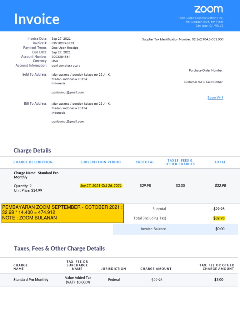 Invoice: Charge Details | PDF | Invoice | Fee