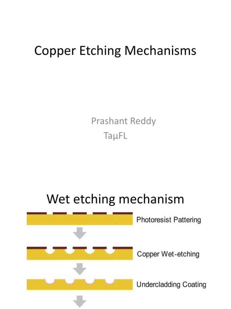 Copper Wet Etching Techniques Explained | PDF | Technology & Engineering